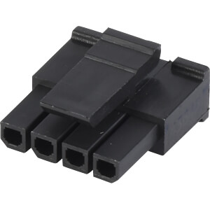 MOLEX 436450400: Molex crimp housing - Micro-Fit - 1x4-pin - female at ...