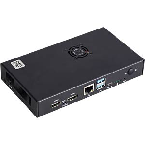 RPI CASE CM5 BK: Housing for Compute Module 5, aluminum, black at ...