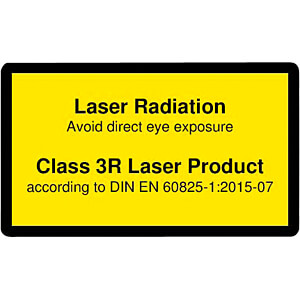 PICO 70119602: Laser warning label English DIN EN 60825, class 3R ...