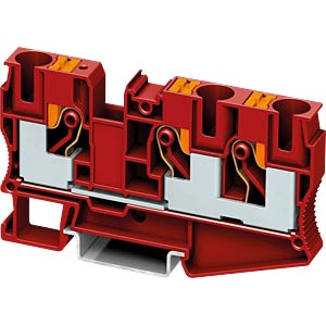 PT 10 TWIN RD: Continuity terminal, PT 10-Twin red at reichelt elektronik