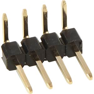 W+P 946-144: Pin header RM 2.54mm, angled, 1-row, 4-pin at reichelt ...