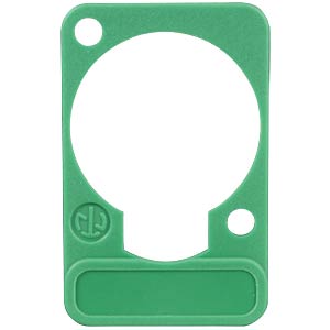 NEUTRIK DSS GN: XLR label plate, D-series, green at reichelt elektronik