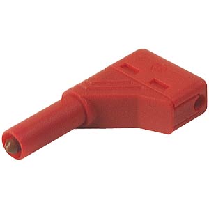 LAS S-W RT: 4.0 mm angled safety plug, red at reichelt elektronik