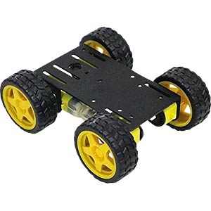 CHASSIS-KIT: DIY car chassis kit with DC motor at reichelt elektronik