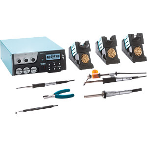 WELLER Soldering and desoldering station WXR 3031 set 420 W 3 channe WELLER soldering stations at very favourable prices reichelt elektronik