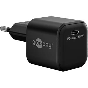 GOOBAY 65369: USB charger, 65 W, 1x USB-C (PD), GaN, black at reichelt ...