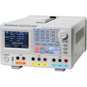 PEAKTECH 6181: Laboratory power supply, 0 - 30 V, 0 - 6 A, programmable ...