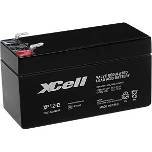 XCELL XP1.2-12: Blei-Vlies-Akku, 12 V, 1,2 Ah at reichelt elektronik