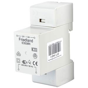 FRIED E3538N: Friedland bell transformer, 12 V 1.5A at reichelt elektronik