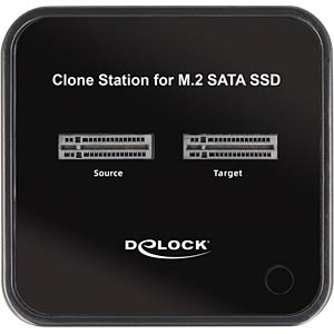 DELOCK 64178: Docking and Copy Station 2x M.2 SATA SSD, USB 3.1 at ...