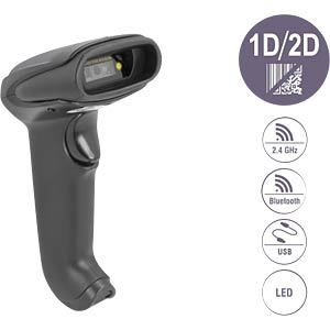 DELOCK 90562: Barcode scanner, 2D, 2.4 GHz - Bluetooth - USB at ...