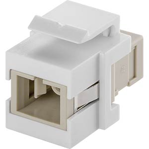 GOOBAY 80017: Keystone module SC-Simplex female - female, flush, white ...