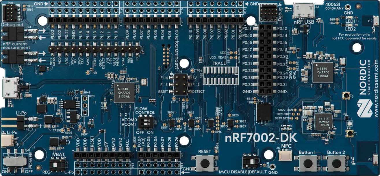 NSC NRF7002-DK: WLAN development board, NRF7002, 802.11ax at reichelt elektronik