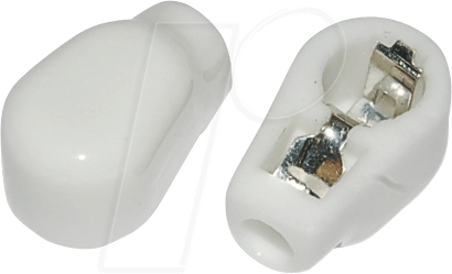 TUBE S AK 6MM: Anodenkappe 6mm (6,3mm) versilbert bei reichelt elektronik