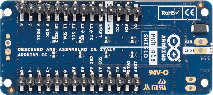 ARD MKR SHD RGB: Arduino Shield - RGB Matrix, 84 LED's, AP102 kopen bij reichelt