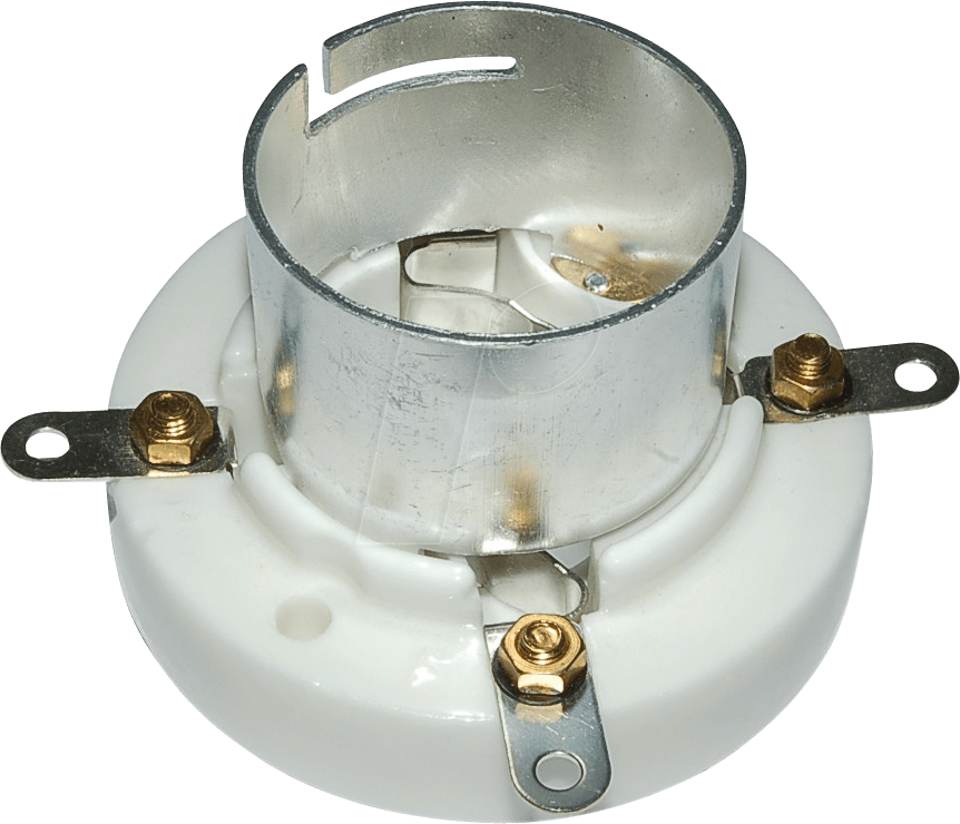 TUBE S 4 BAJO: Tube socket, bayonet - jumbo 4pin, at reichelt elektronik