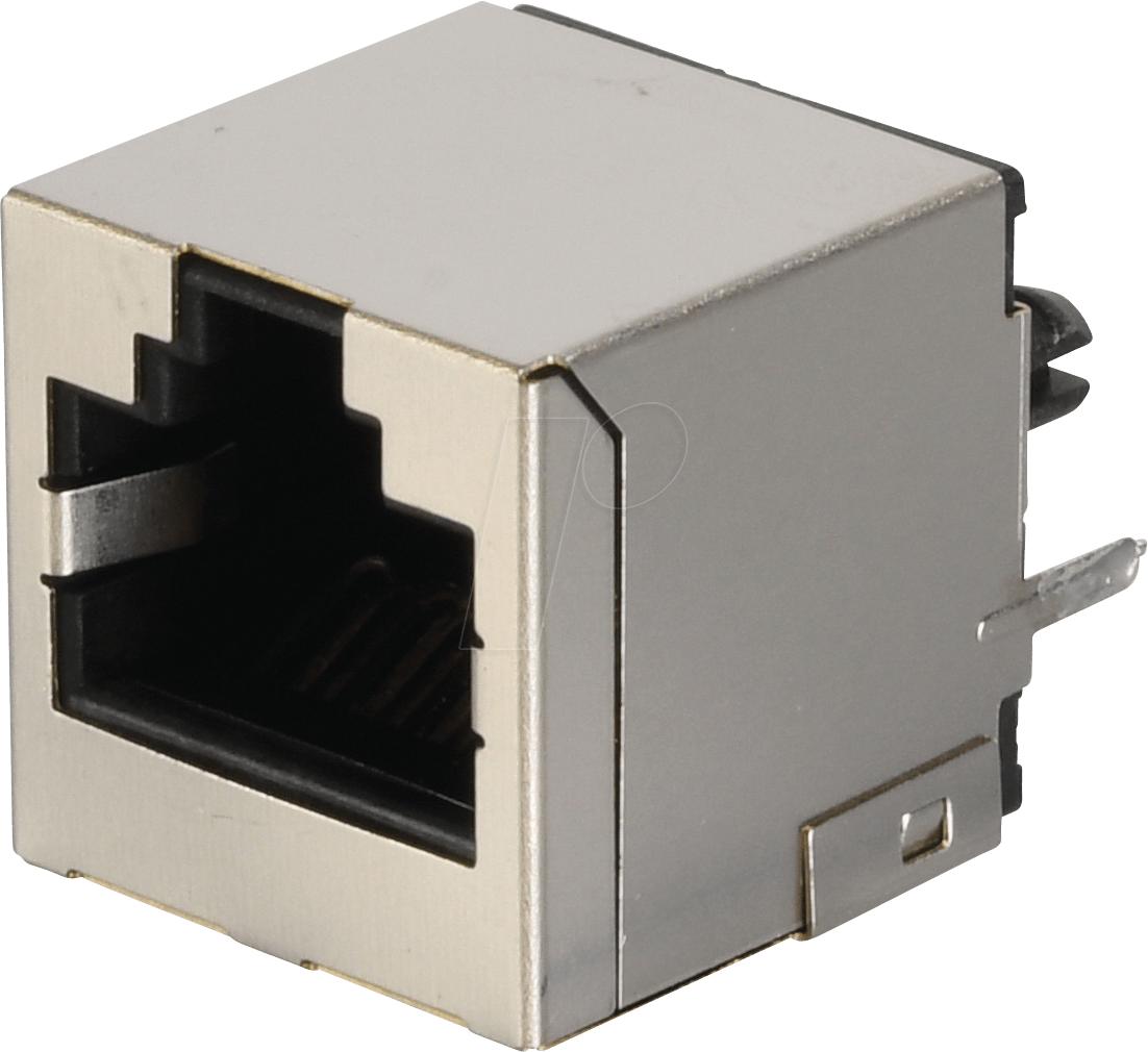 CAT6 T1V 3.0N4N: RJ45 socket 180°, THT Cat.6 at reichelt elektronik