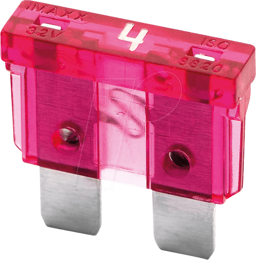 IMAXX F1504: Fuse normOTO 4A 32VDC pink at reichelt elektronik