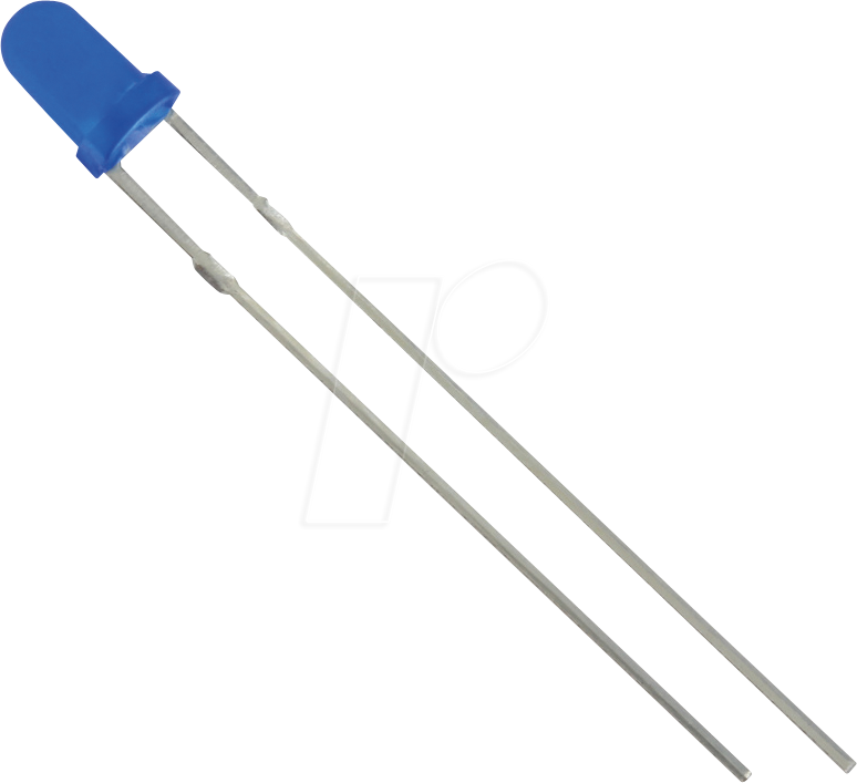 3034B2D-ESA-C: LED, 3mm, wired, blue 3500 mcd, 60° at reichelt elektronik