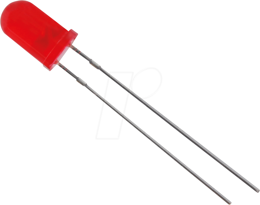 7206R1D-ESA-C: LED 5mm, wired, 2 pin, red, 2000 mcd, 60° at reichelt ...