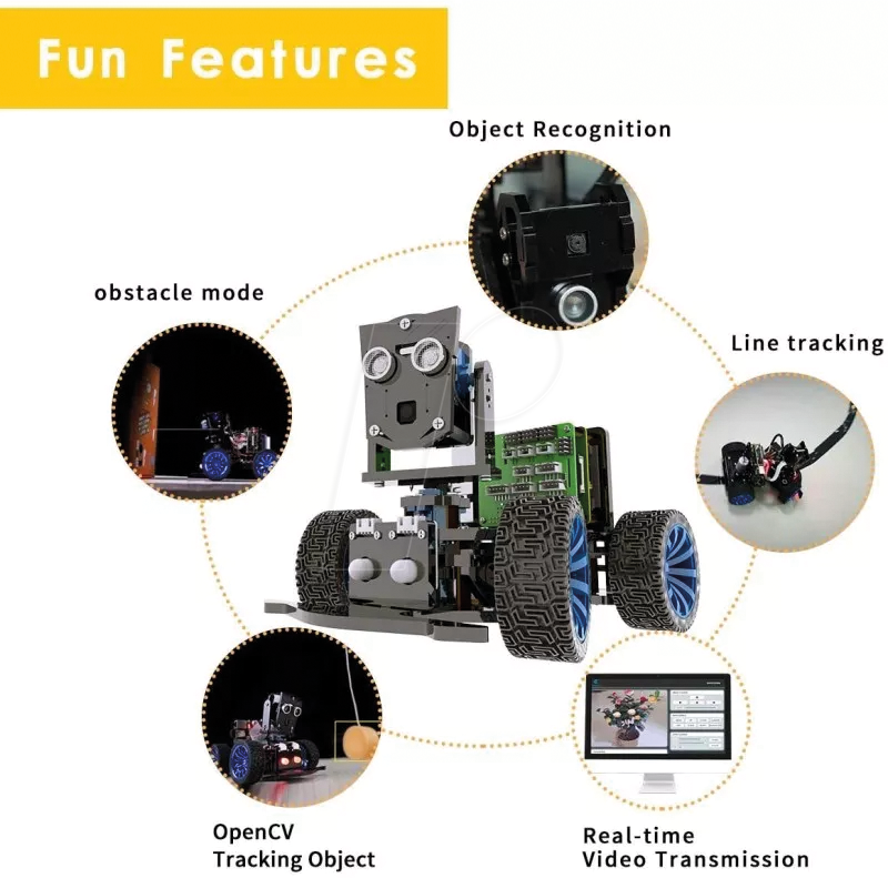 ADEEPT PICAR-B: Adeept PiCar-B smart car for Raspberry Pi at reichelt ...