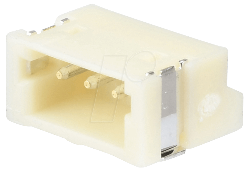 JST S3B-ZR-SM4A: JST pin header, 1.5-mm spacing, 1x3-pin, angled at ...