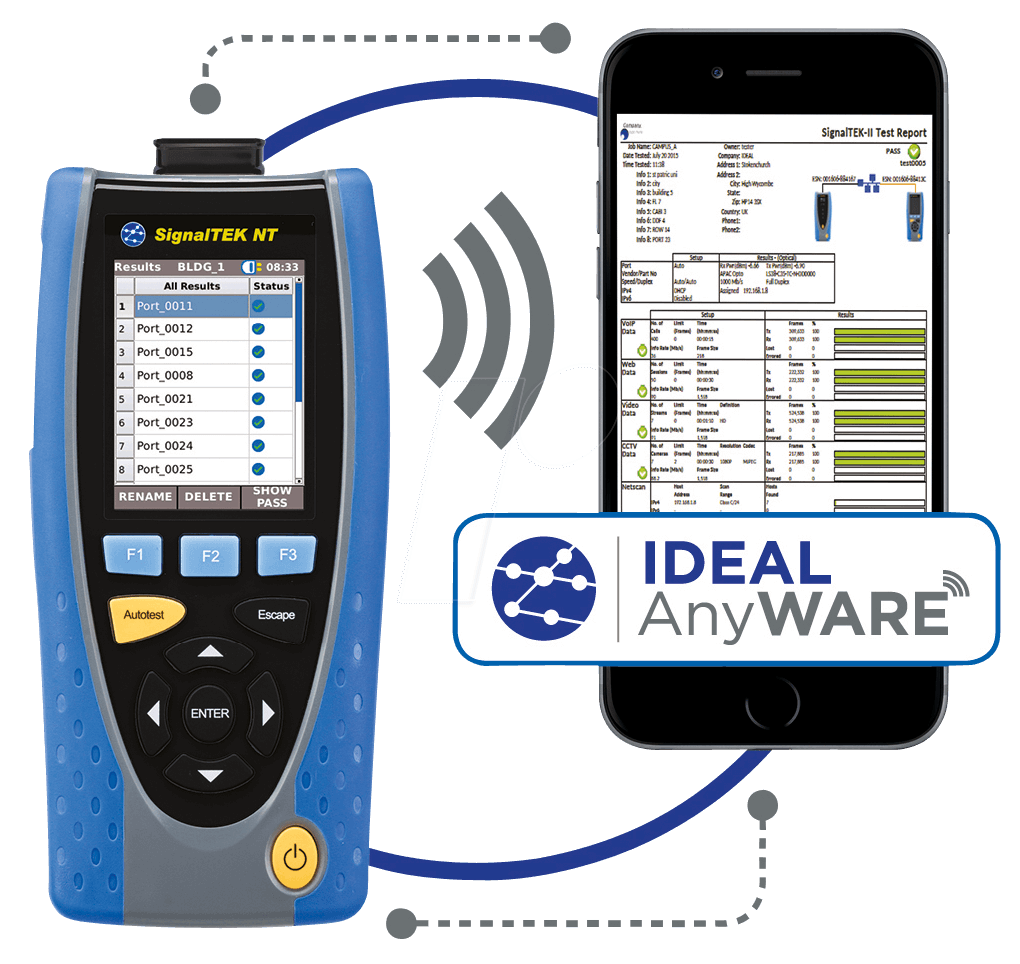 ID SIGNALTEKNT: SignalTEK NT cable tester, for copper and fibre optic ...