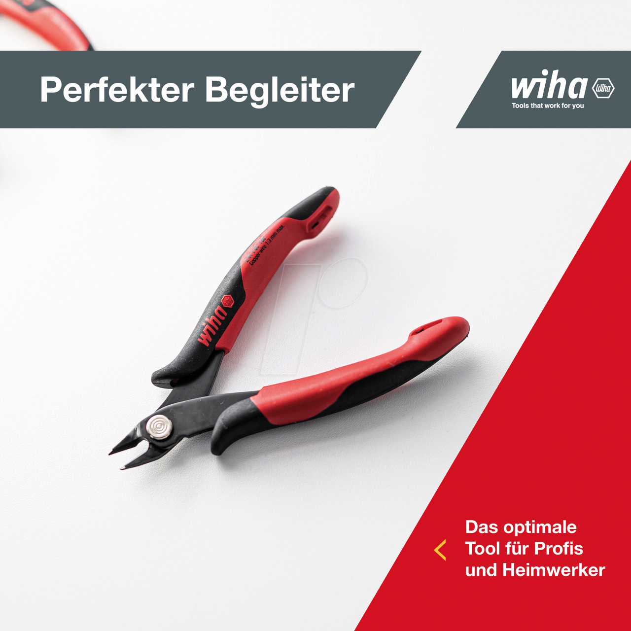 WIHA 27391: Precision electronic side-cutting pliers, 130 mm at ...