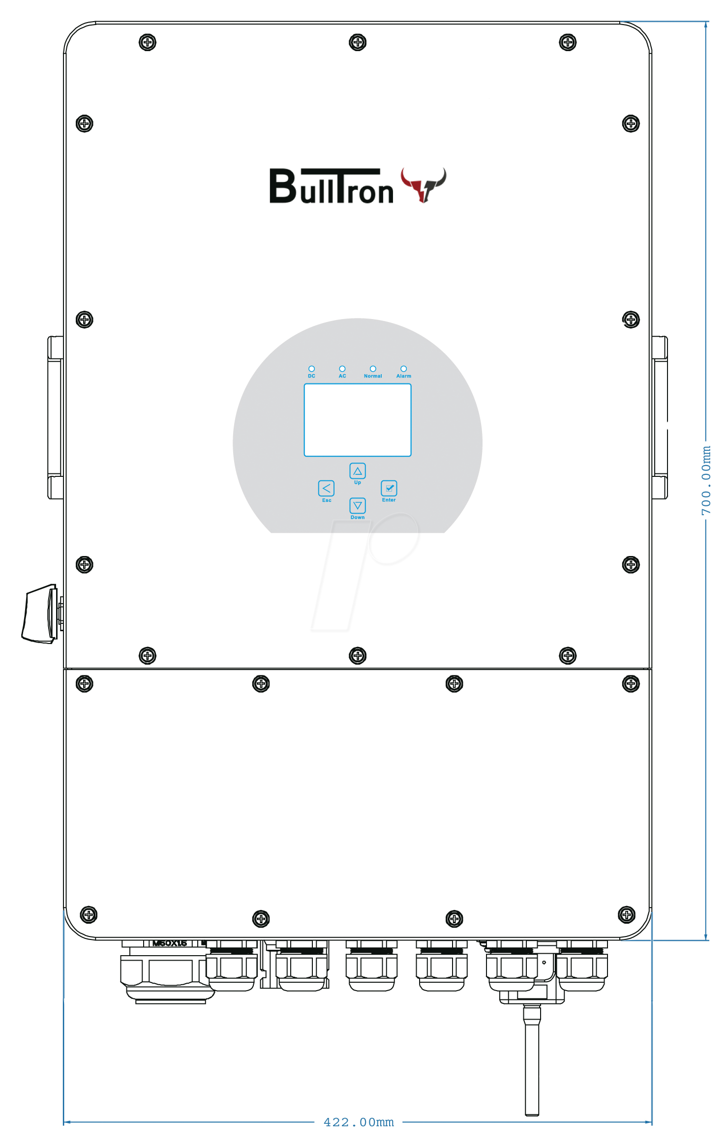 BULL HWR12000-3: BullTron HWR12000 hybrid Inverter, 3-phase, 12.0 kW at ...