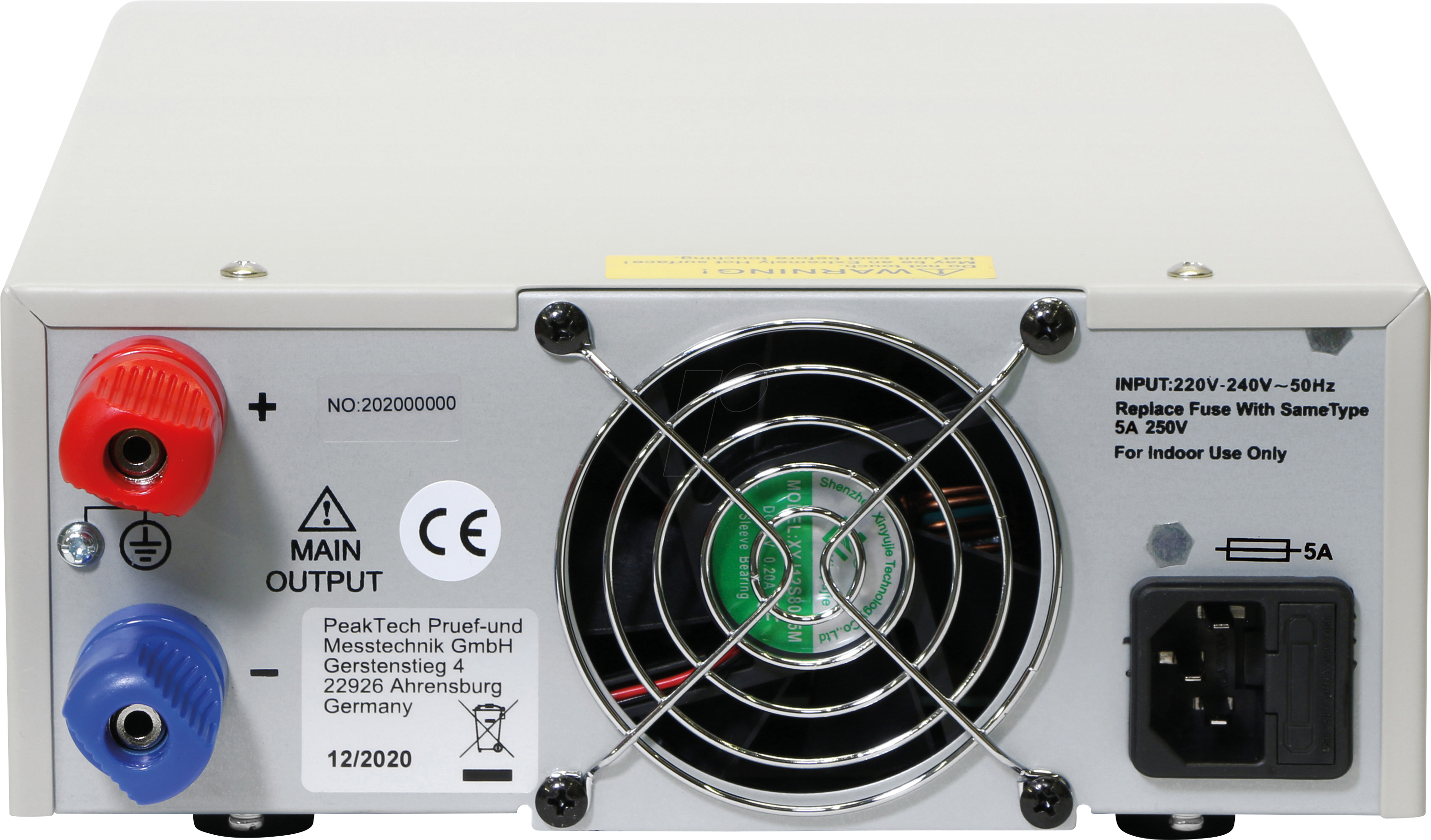 PEAKTECH Laboratory power supply, 1 - 30 V DC, 0 - 20 A | Laboratory ...