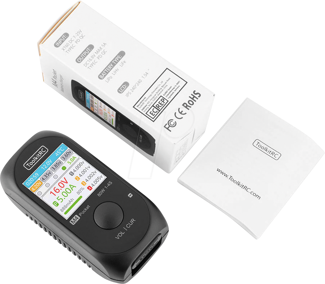 TKRC M4 POCKET: Charger for rechargeable battery packs M4 Pocket, for 1 ...