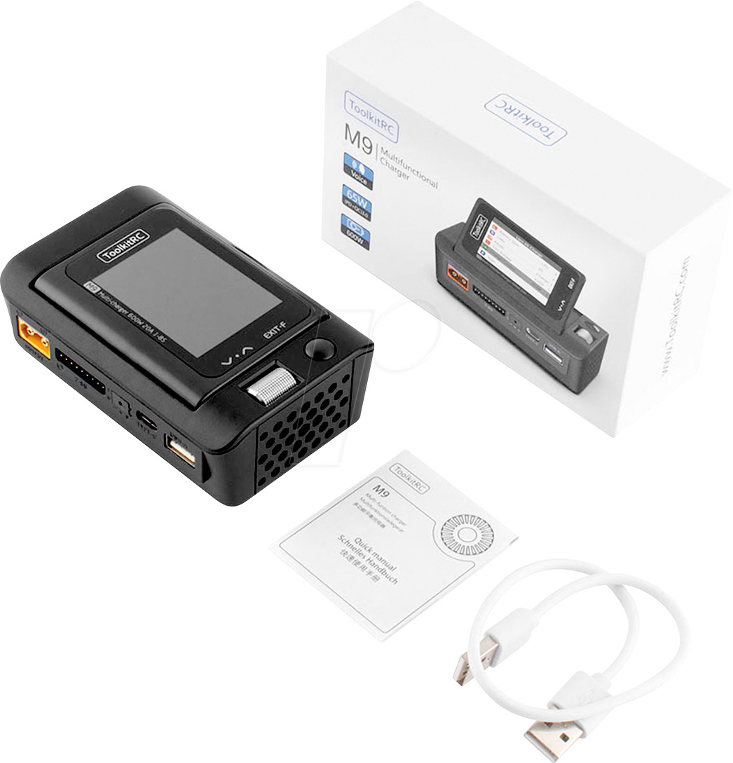 TKRC M9: Charger for rechargeable battery packs M9 for 1 - 8s, max. 20 ...