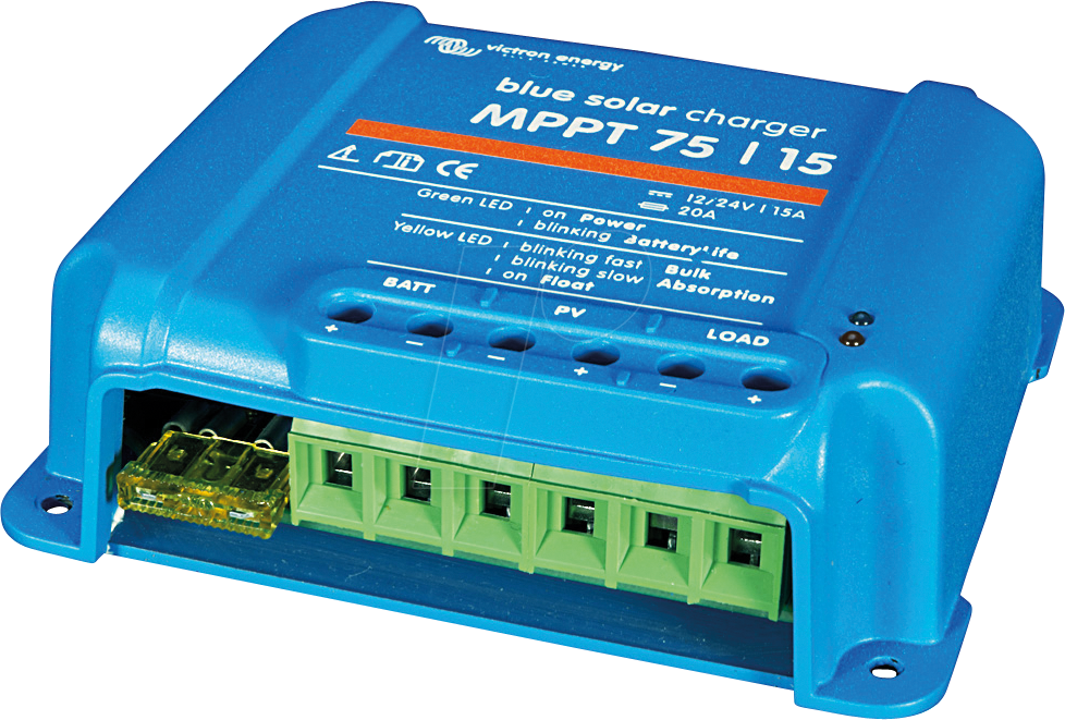 VE SCC010010050R: BlueSolar MPPT 75 - 10 10 A solar charge controller ...