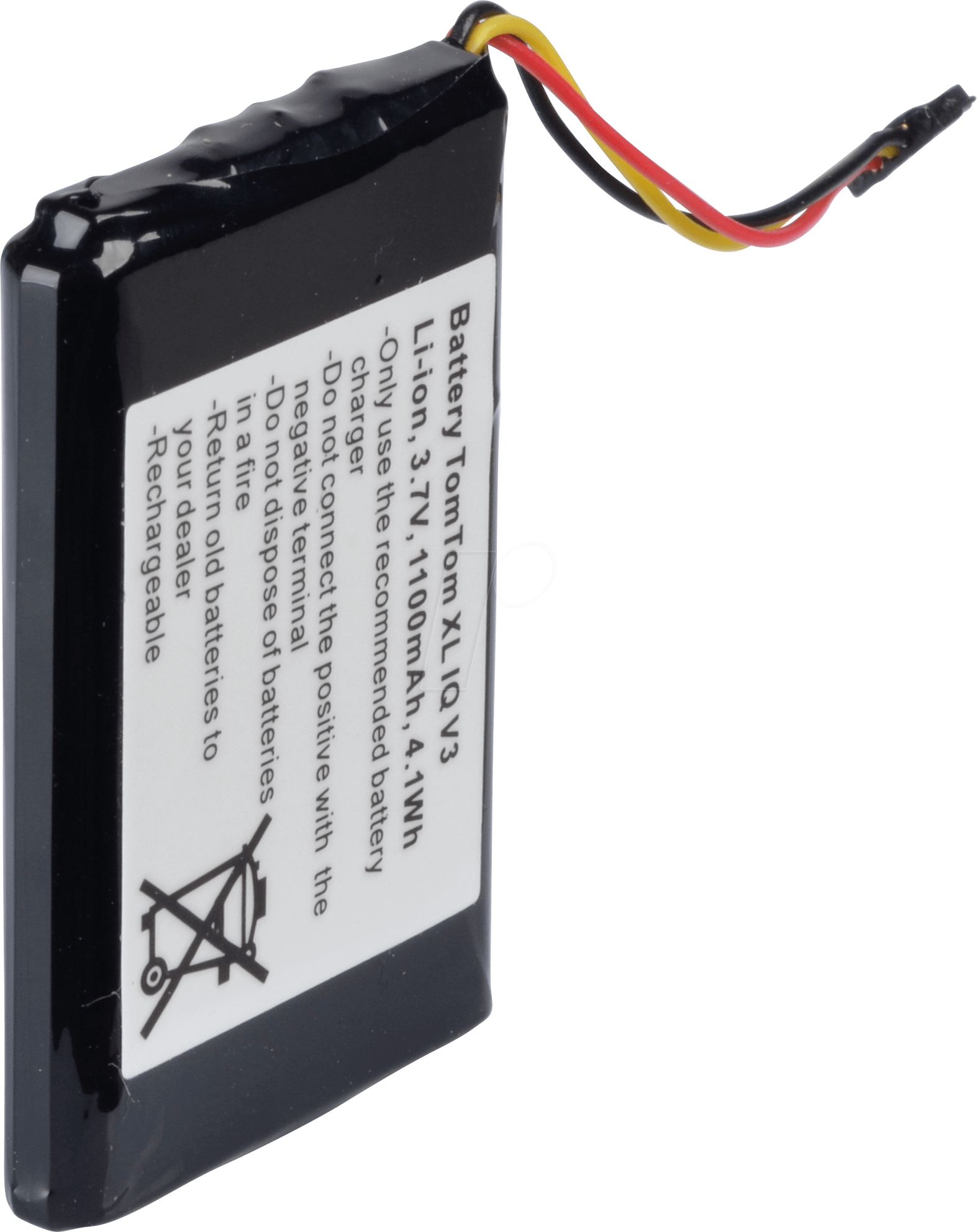 AKKU GPS TT17: GPS navigation battery for TomTom XL IQ, 1100 mAh at reichelt elektronik