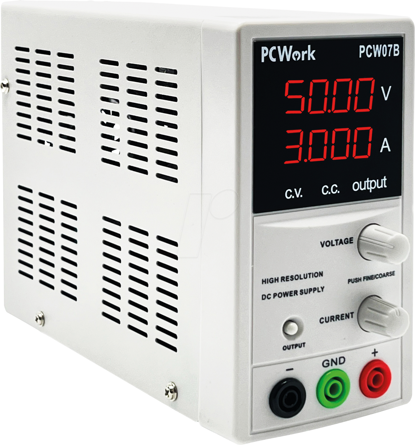 PCWORK Laboratory power supply, 0 - 50 V, 0 - 3 A, analogue control ...