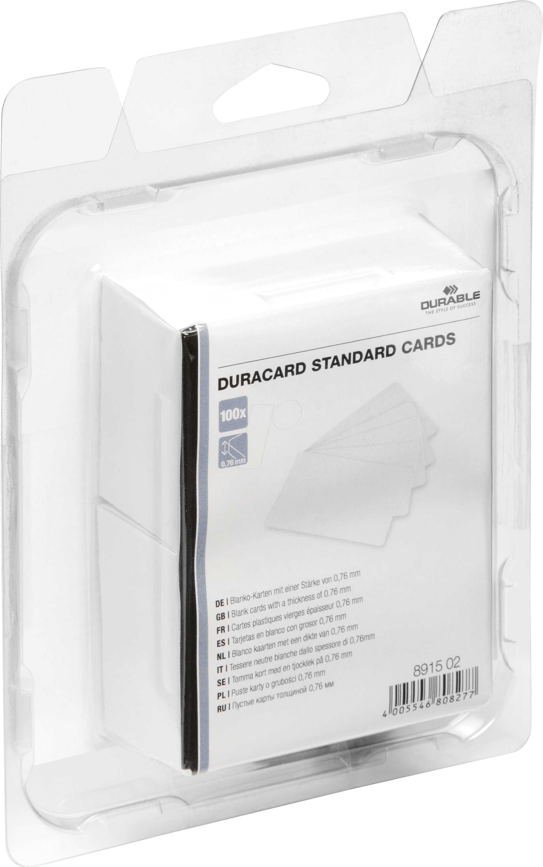DURABLE 891502: Blank cards for Durable Duracard 0.76 mm at reichelt ...
