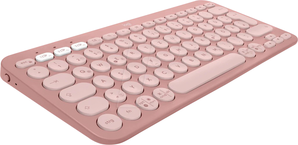 LOGITECH K380SRO: Wireless keyboard, Bluetooth, pink, Win - Mac ...