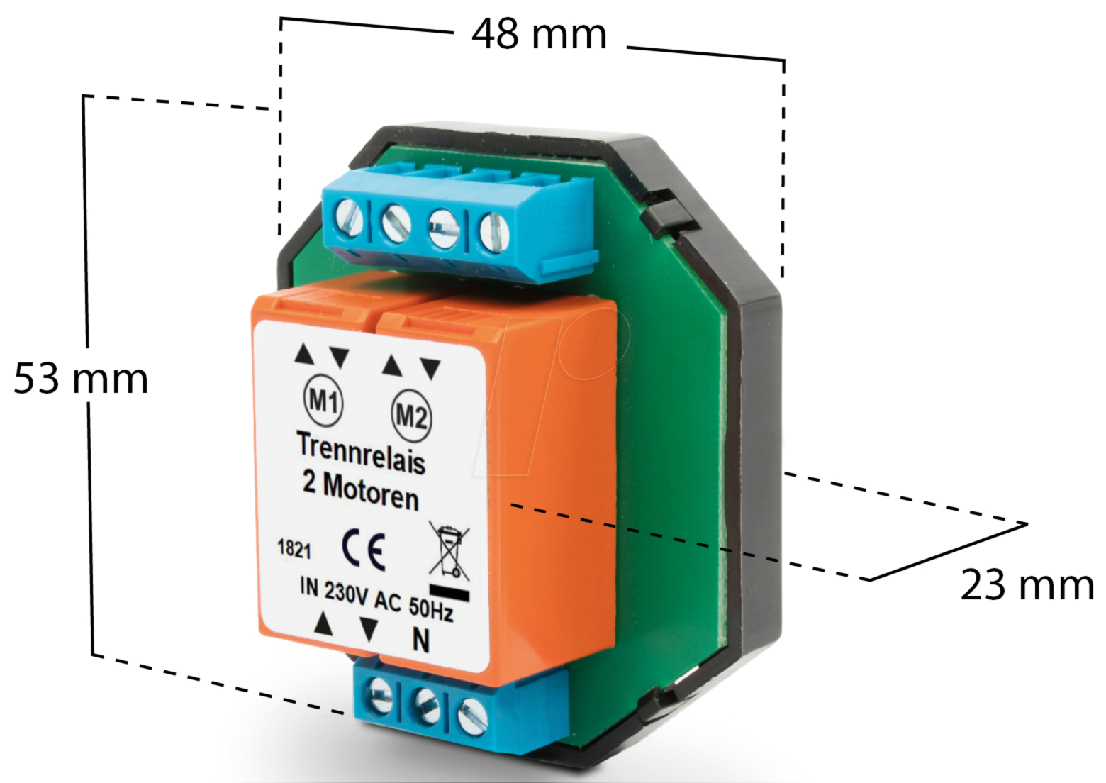 AS 24201: Rolladen-Trennrelais, zentral, 2-fach bei reichelt elektronik