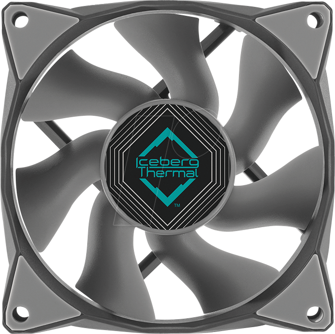 ICT 71109: Iceberg Thermal IceGALE Xtra case fan, grey, 80 mm at ...