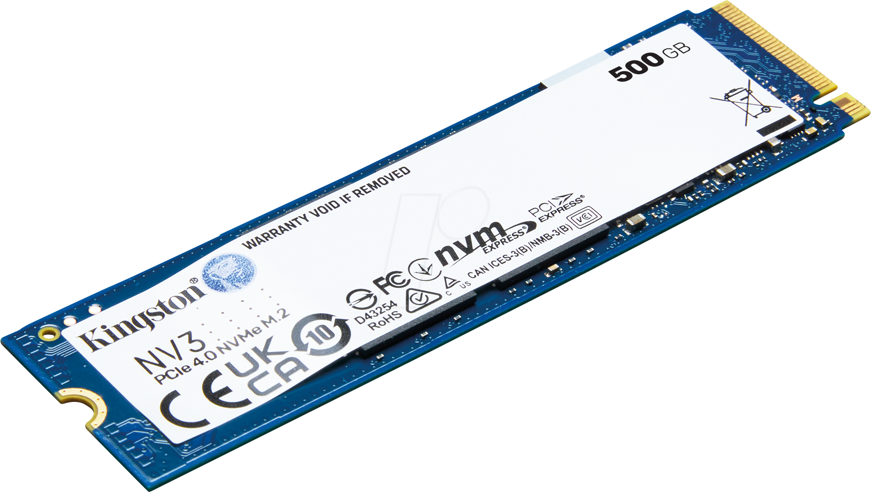 SNV3S - 500G: Kingston NV3 NVMe™ SSD, 500 GB, M.2 PCIe at reichelt elektronik