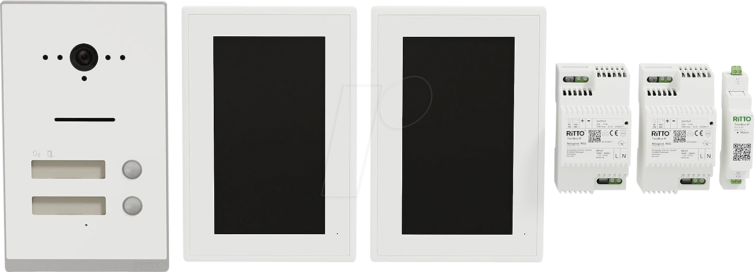 RITTO RGE2094270: Video door phone, two-family house, flush-mounted ...