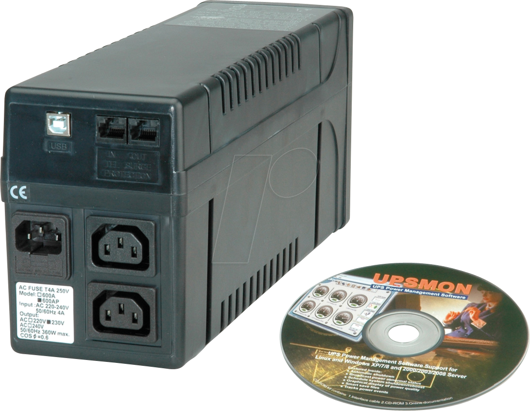 VALUE 19993424: UPS 400 USV, 400 VA - 240 W at reichelt elektronik