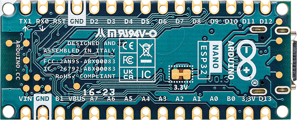 ARDUINO Arduino Nano ESP32, ohne Header, ESP32-S3, USB-C ... ARDUINO Arduino Nano ESP32, ohne Header, ESP32-S3, USB-C ...